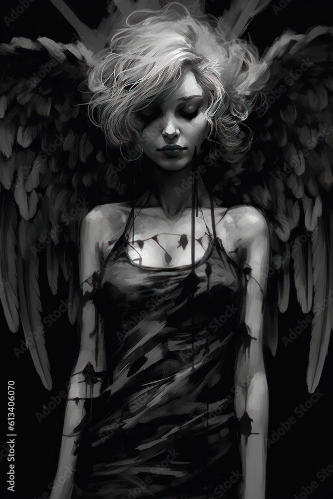 Mechanical Realism Meets Pulp Comics: Detailed Chiaroscuro Portraits in ...