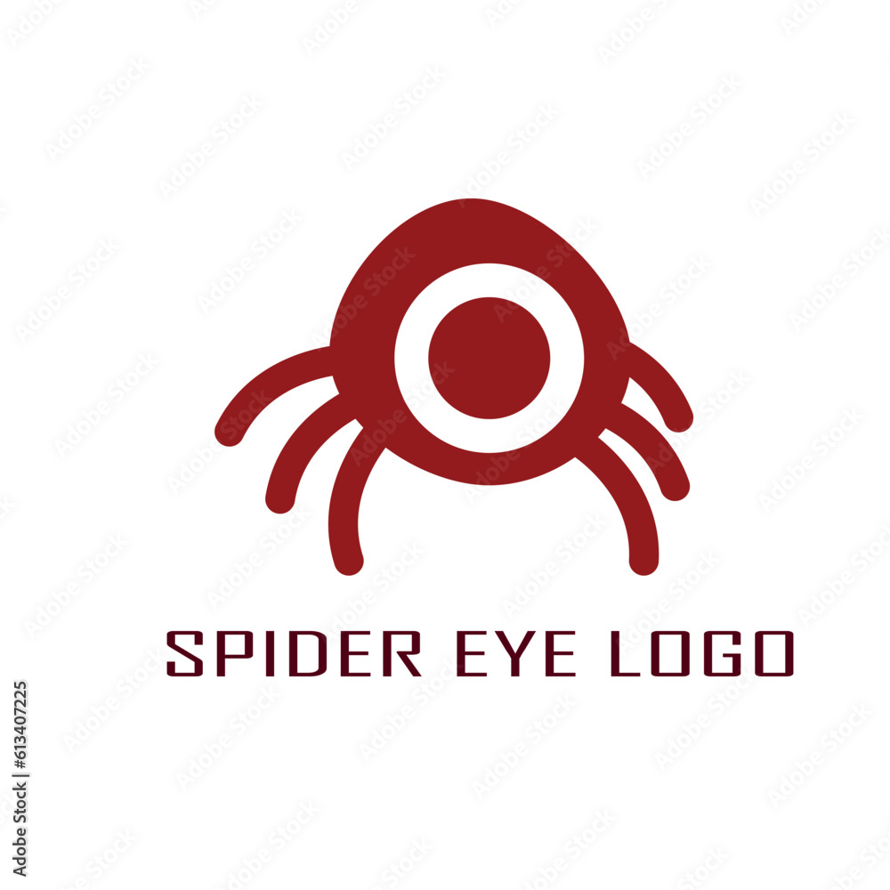 spider eye logo, simple spider logo, minimalist spider logo, white ...
