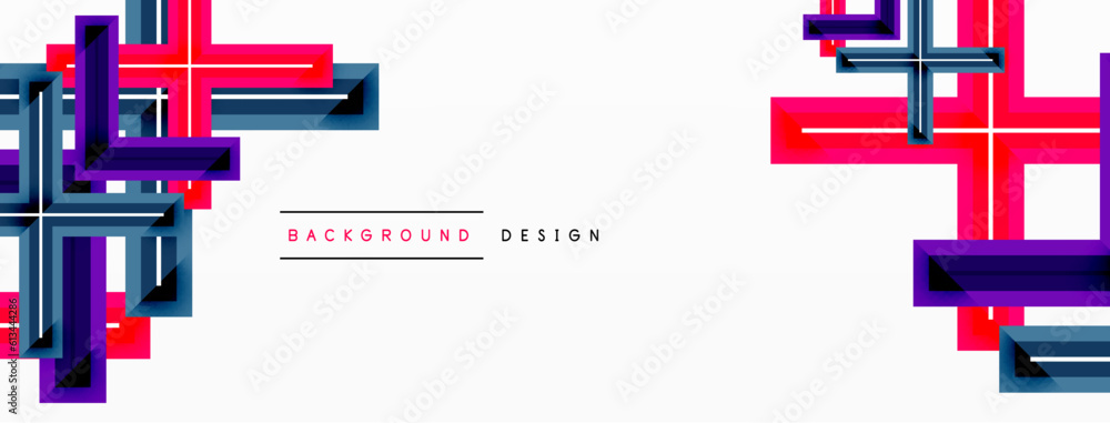 Cross line background minimal geometric template. Design for wallpaper ...