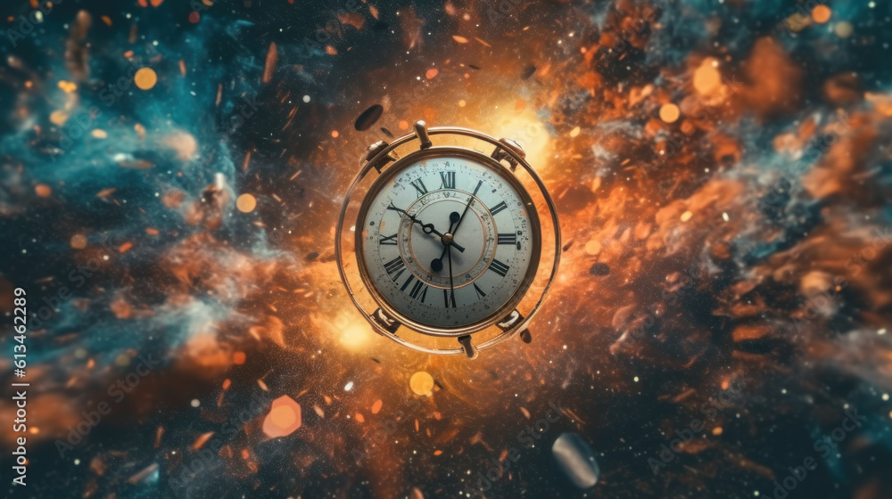 Time Unbound: Clock in Space Signifying the Timeless Nature of the ...