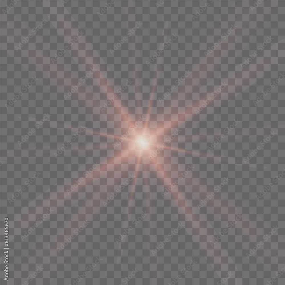 Sun flare with beams and spotlights. Sunlight special lens flare light ...