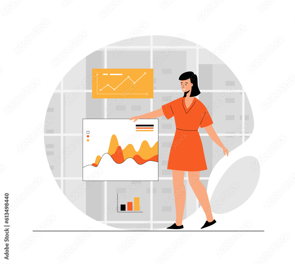 Benchmarking concept. Benchmark business development. Analysis ...