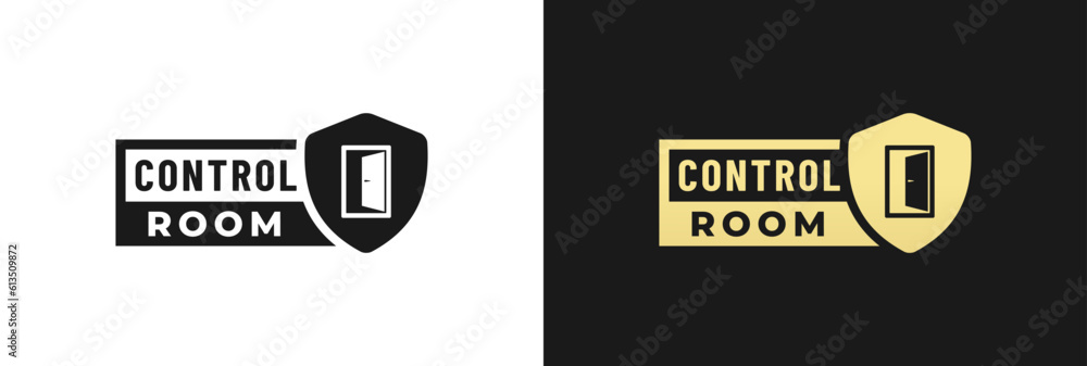 Grafika wektorowa Stock: Control room sign or Control room symbol ...