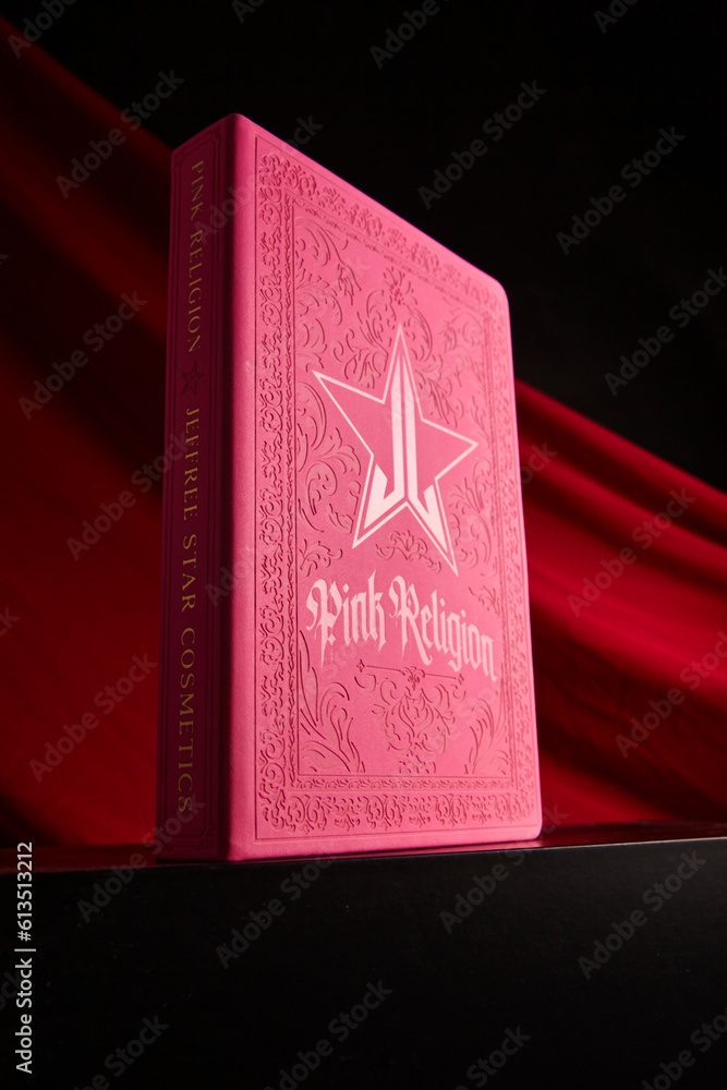 Udachnyy, Russia - 06.15.2023: JEFFREE STAR COSMETICS Eyeshadow palette ...