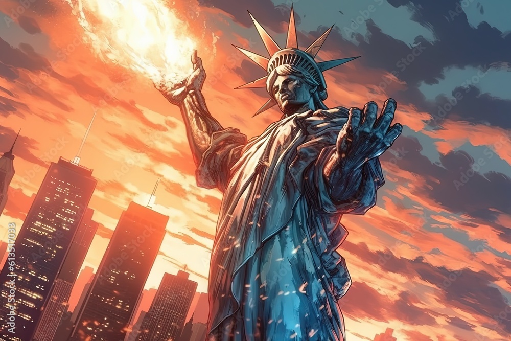Enter a world where the Statue of Liberty becomes a legendary manga ...