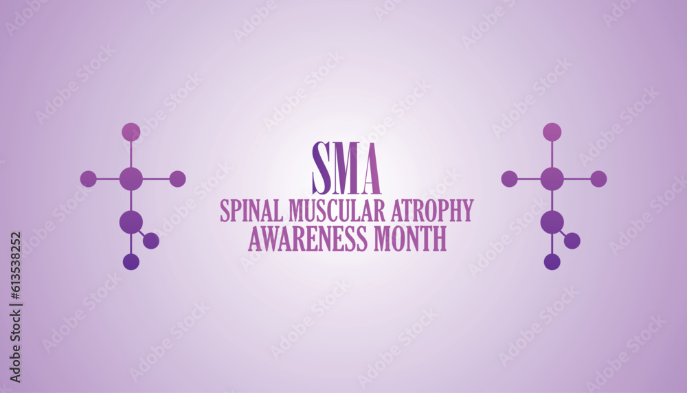 Vector graphic of Spinal Muscular Atrophy Awareness month.banner design ...