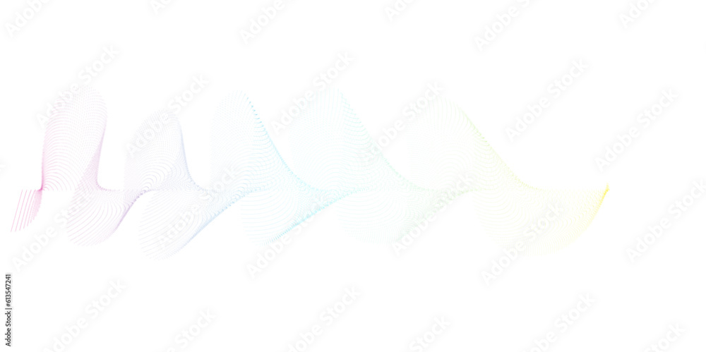 Abstract voice sound wave pattern element, Voice sound wave liens and ...