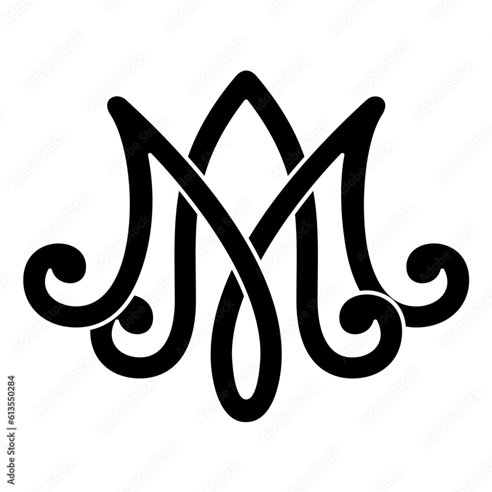 Ave Maria anagram icon Stock Vector | Adobe Stock