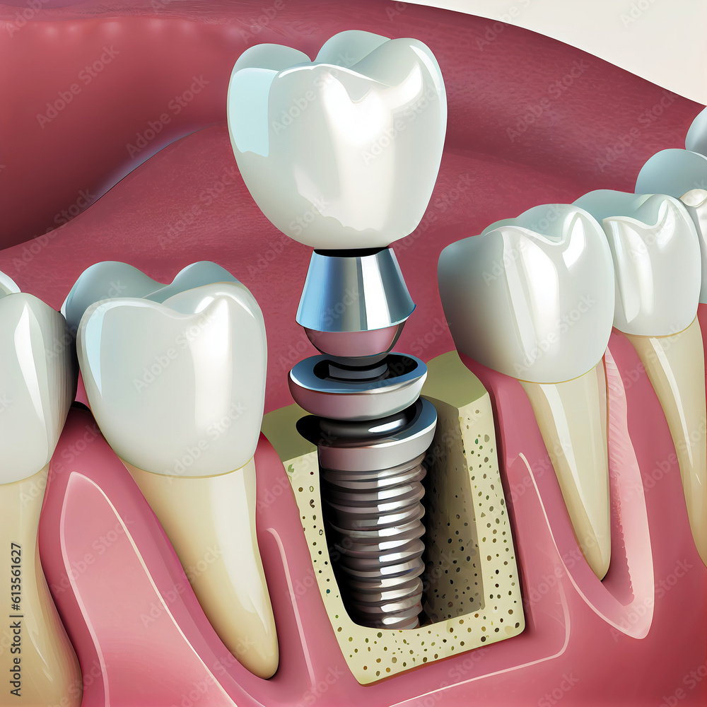 Ai generated illustration Anatomy of healthy teeth and tooth dental ...