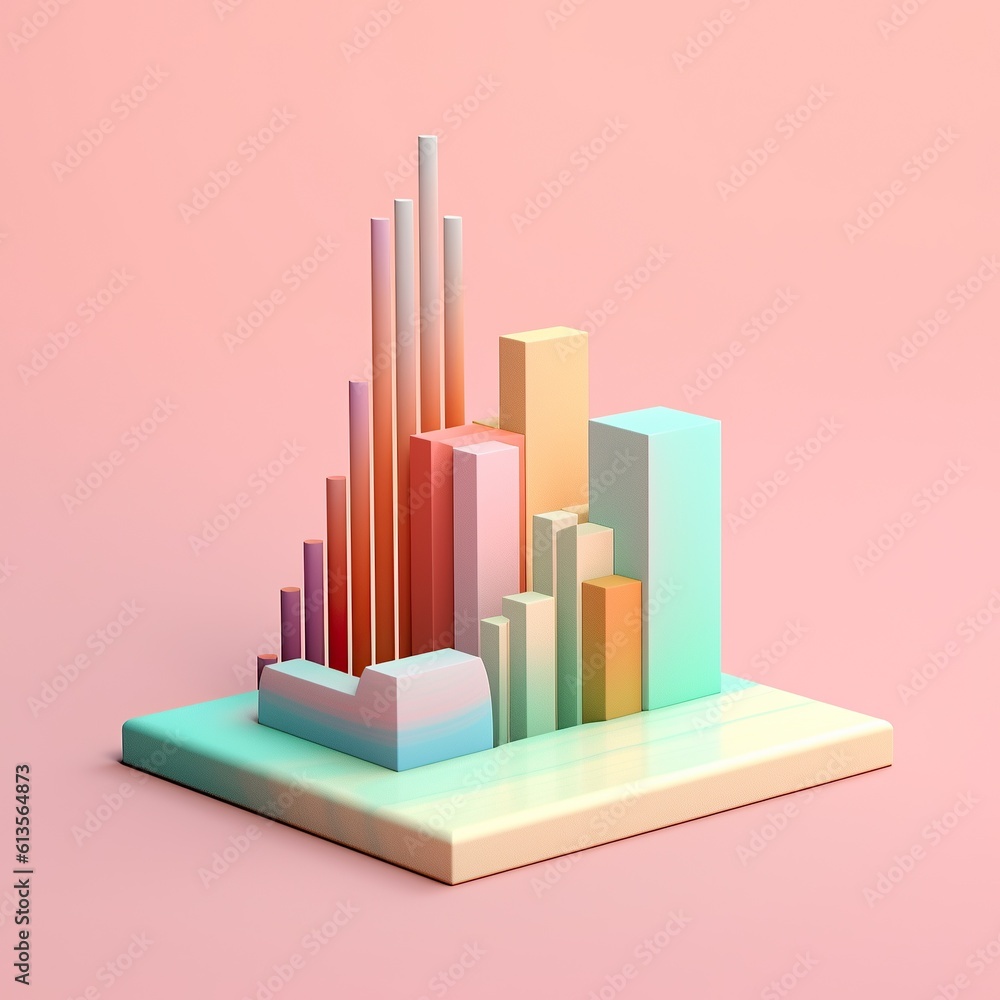 Minimal mockup of a modern working table setup with computer lap top ...