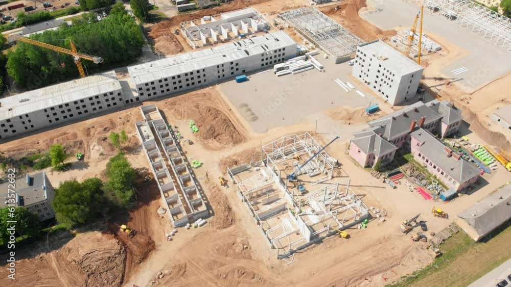 Siauliai, Lithuania - 27th june, 2023: Aerial view new military base ...