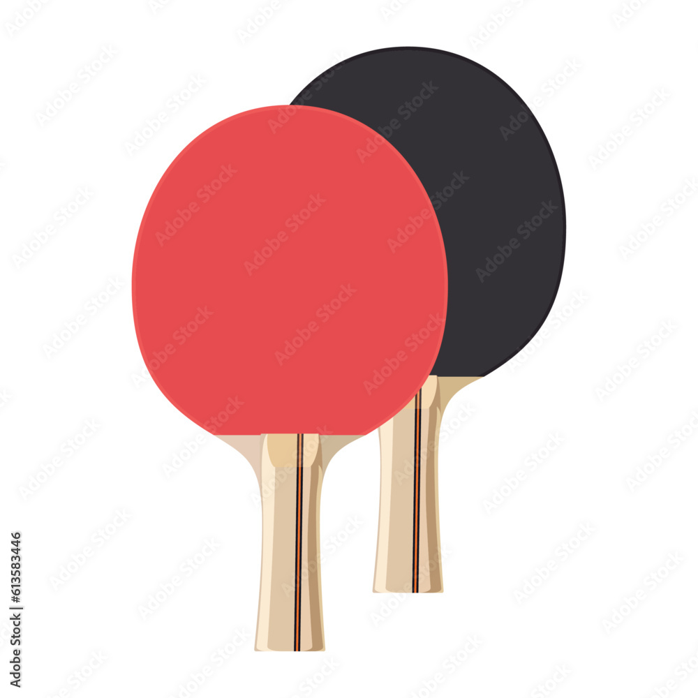 Ping Pong Paddles vector illustration , Table Tennis Rackets stock ...
