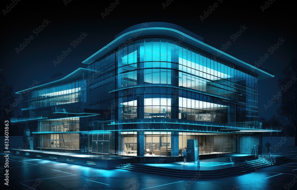 architectural rendering showcasing the beauty of modern architecture ...