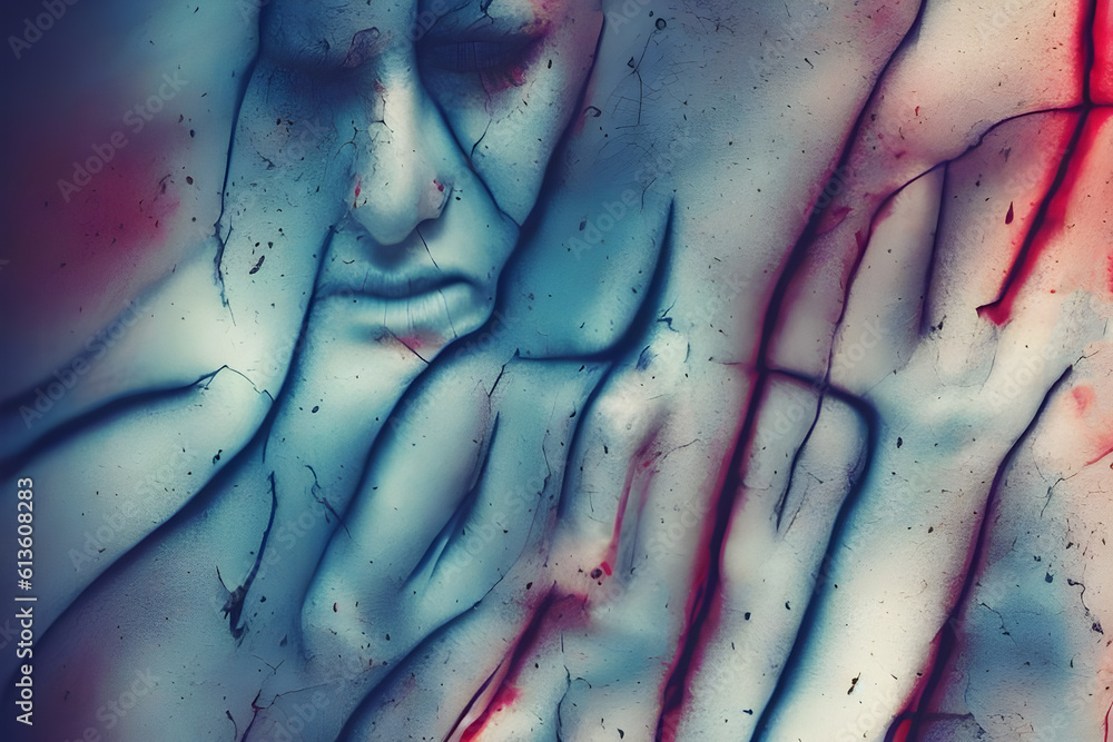 Abstract colorful hurt feelings emotions collage Stock Illustration ...