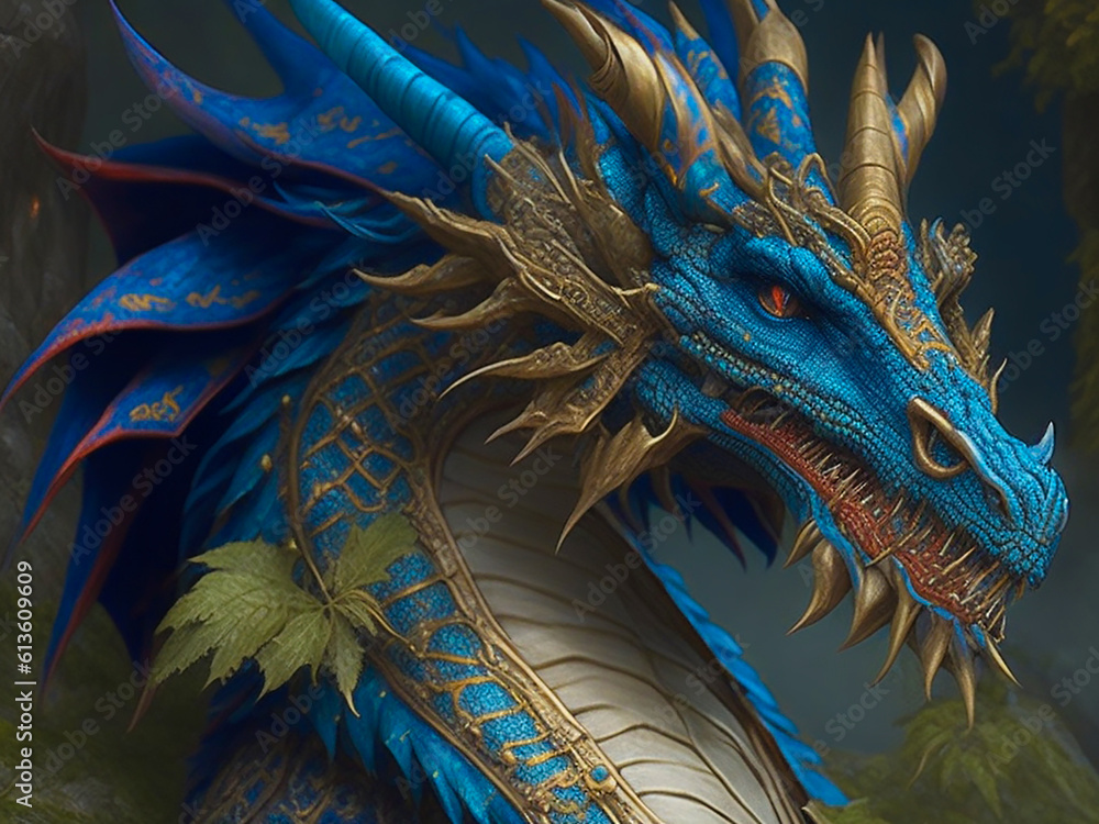 "Behold the ancient guardian of realms: the mythological dragon ...