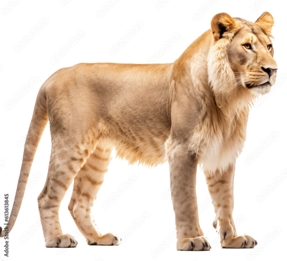 Liger isolated on the transparent background PNG. AI generative. Stock ...