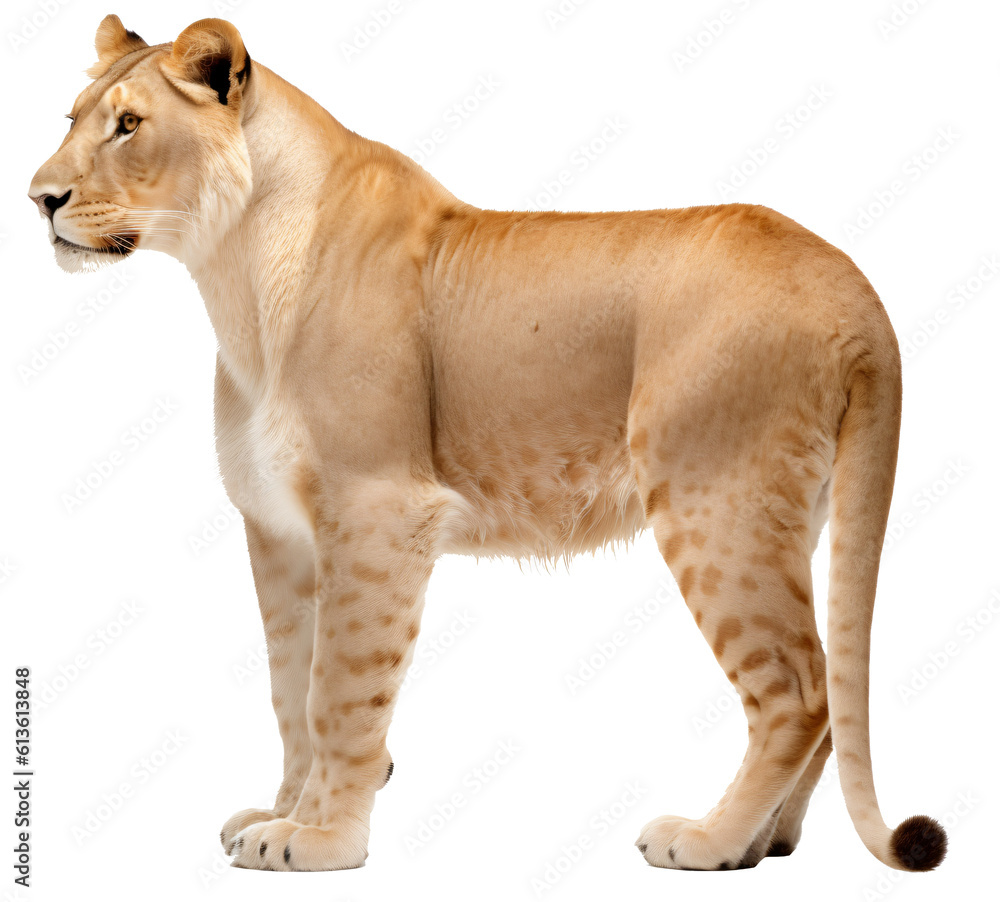 Liger isolated on the transparent background PNG. AI generative. Stock ...