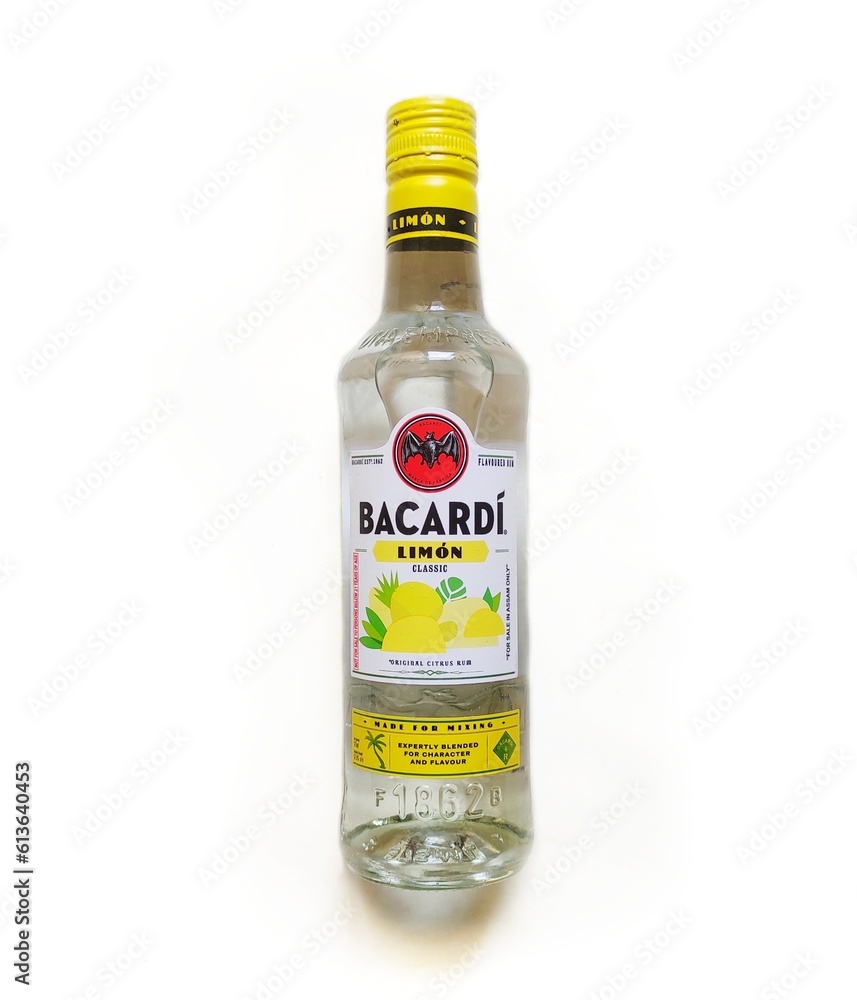 Guwahati, Assam, India - June 14, 2023 : Bacardi Limon Classic White ...