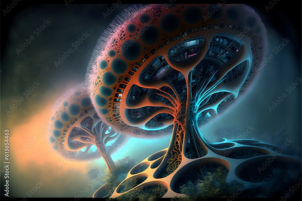 ultra futuristic Alien architecture, out-of-this-world designs ...