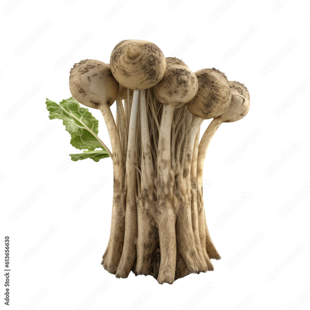 Burdock root isolated on transparent background. Generative AI Stock ...