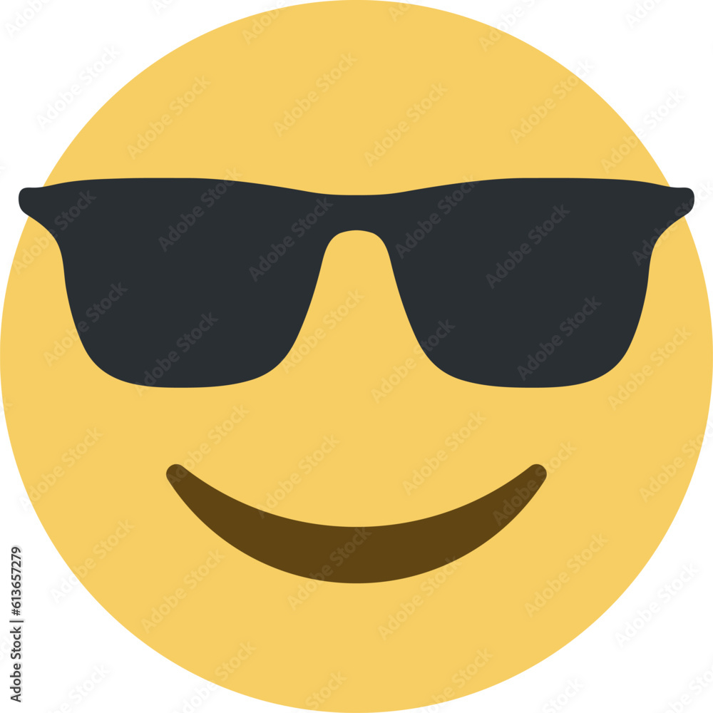 Grafika wektorowa Stock: Top quality emoticon. Cool emoticon. Smiling ... Grafika wektorowa Stock: Top quality emoticon. Cool emoticon. Smiling ...