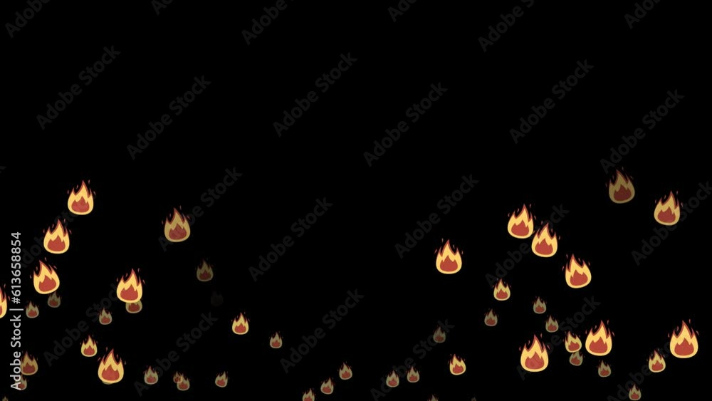 fire, emoji, smile, burn, animated, animation, light, halloween, black ...