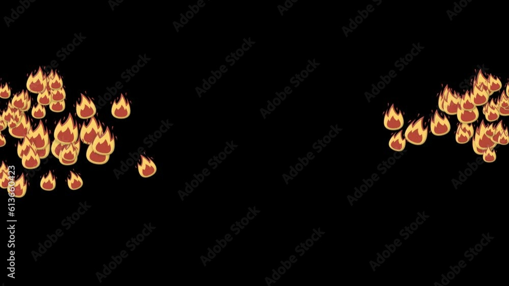 Vidéo Stock fire, emoji, smile, burn, animated, animation, light ...