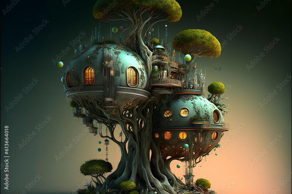 ultra futuristic Alien architecture, out-of-this-world designs ...