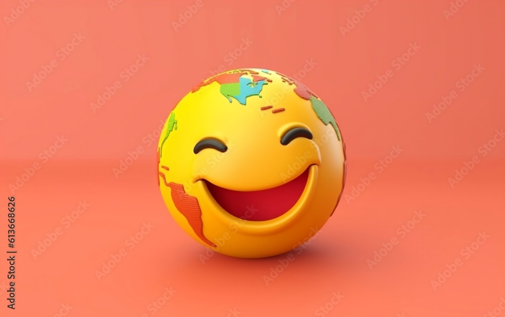 World emoji day 3d banner background. World emoji day with a group of ...