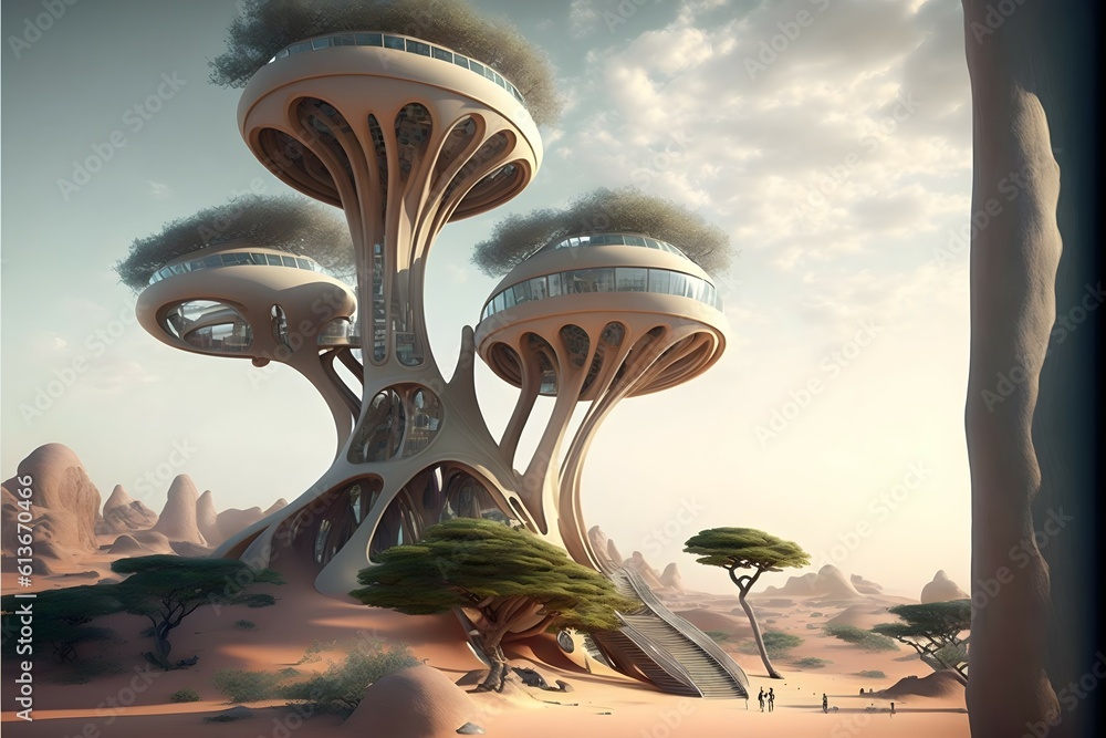 ultra futuristic Alien architecture, out-of-this-world designs ...
