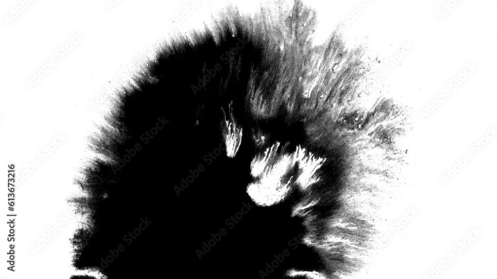 Vidéo Stock abstract background ink artistic grunge flow splatter spots ...