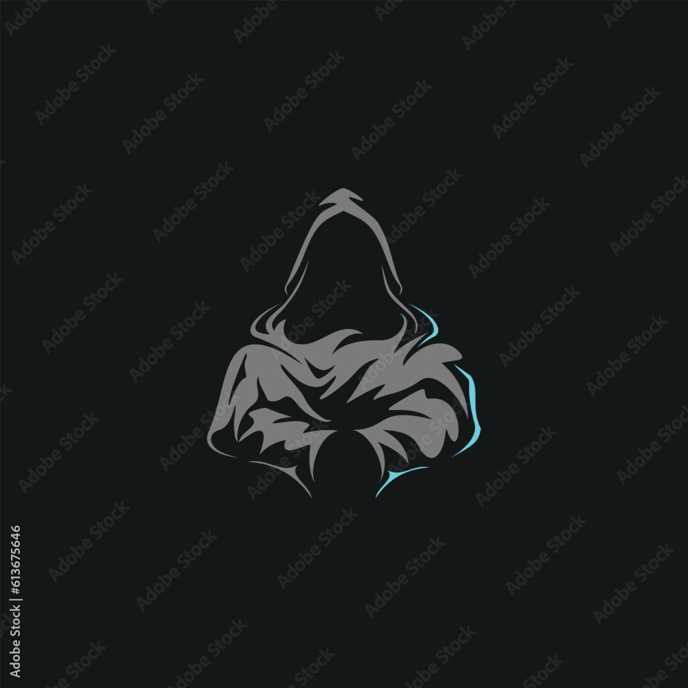 mysterious man silhouette vector graphic Stock Vector | Adobe Stock