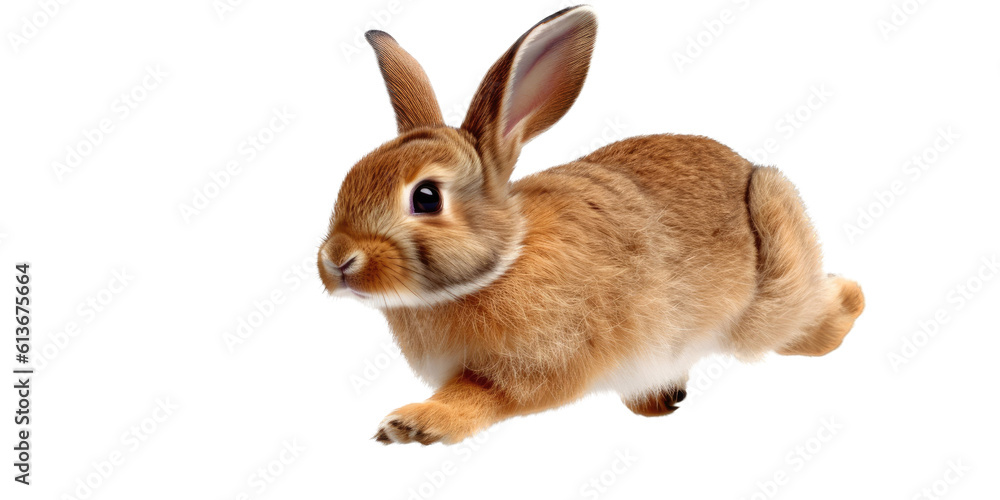 a spring-themed illustration featuring adorable isolated bunnies and ...