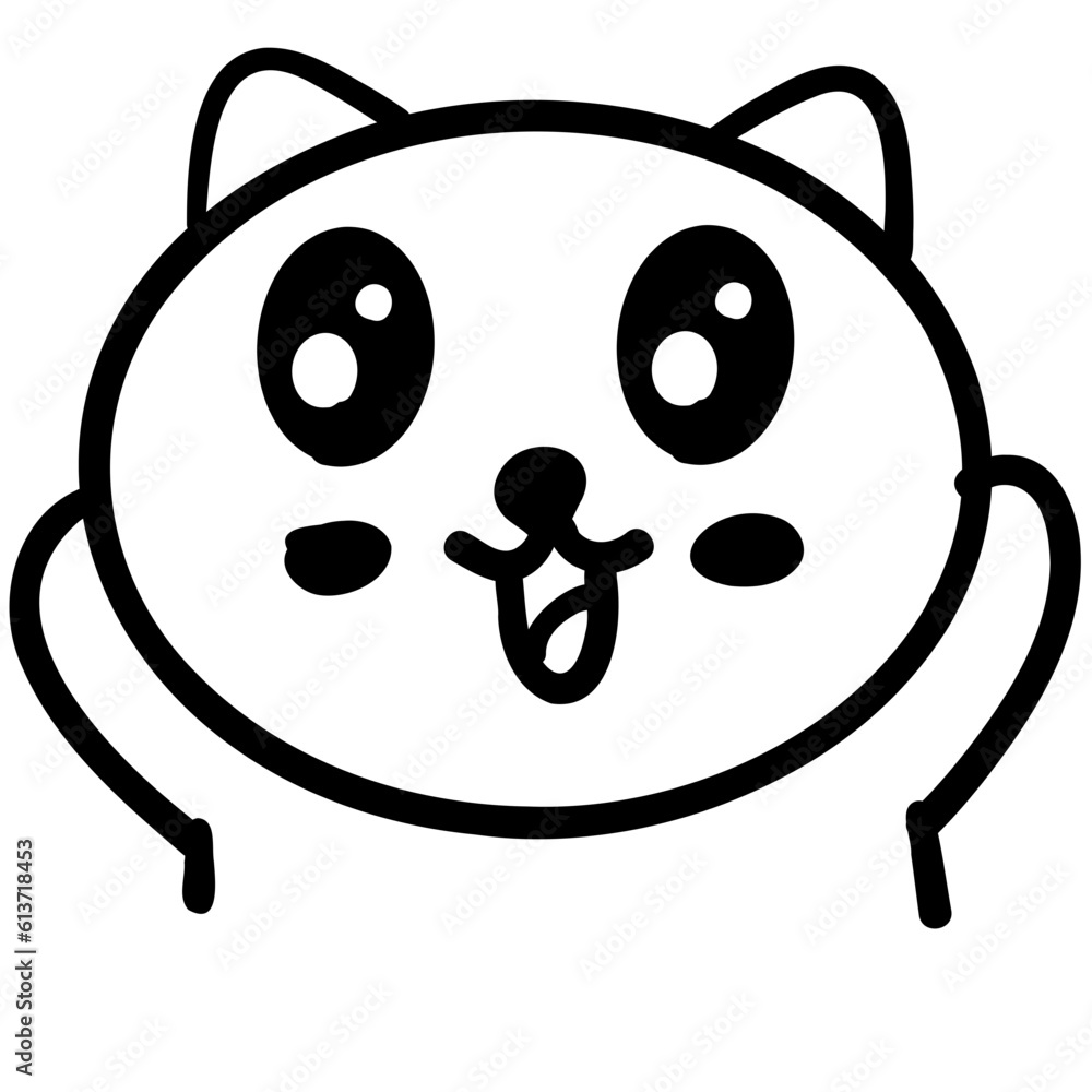 cat, kitten, cute, vector, fur, pet, smile, adorable, feline, funny ...