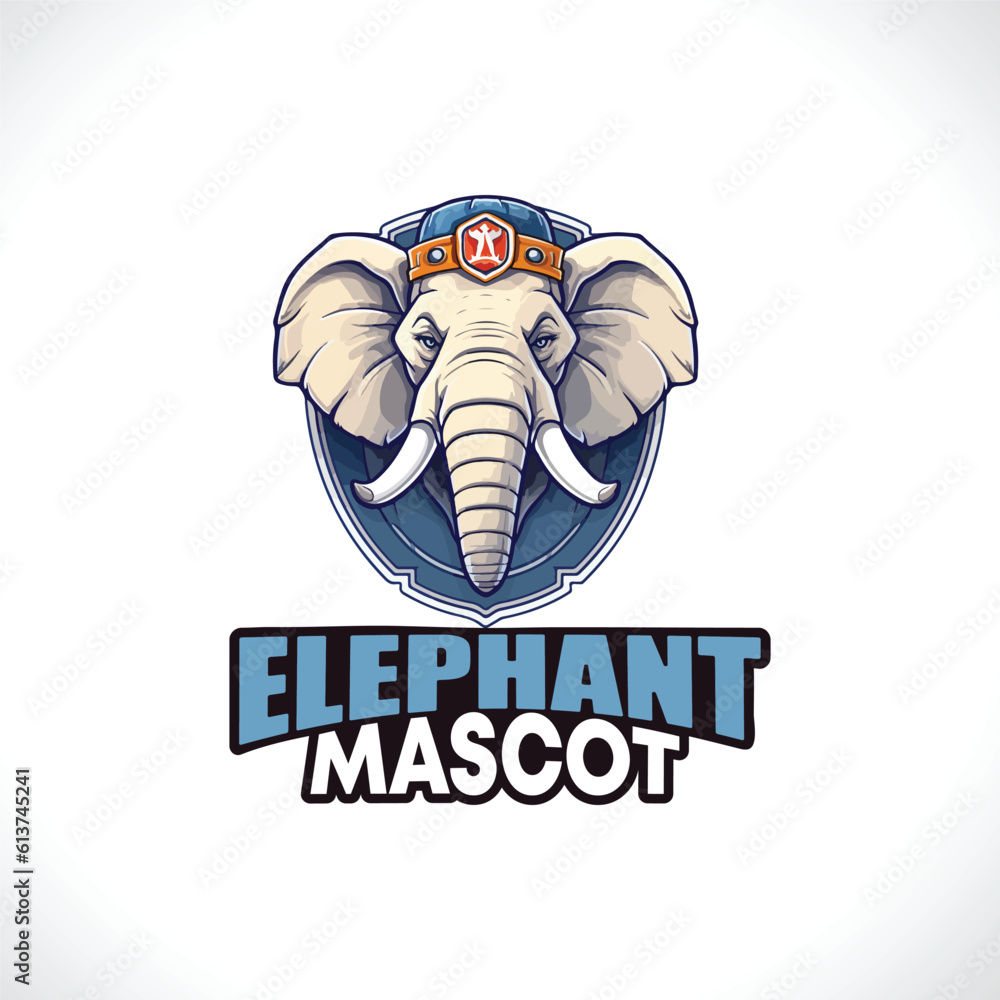 Elephant Mascot Logo Design Elephant Vector Stock Vector | Adobe Stock