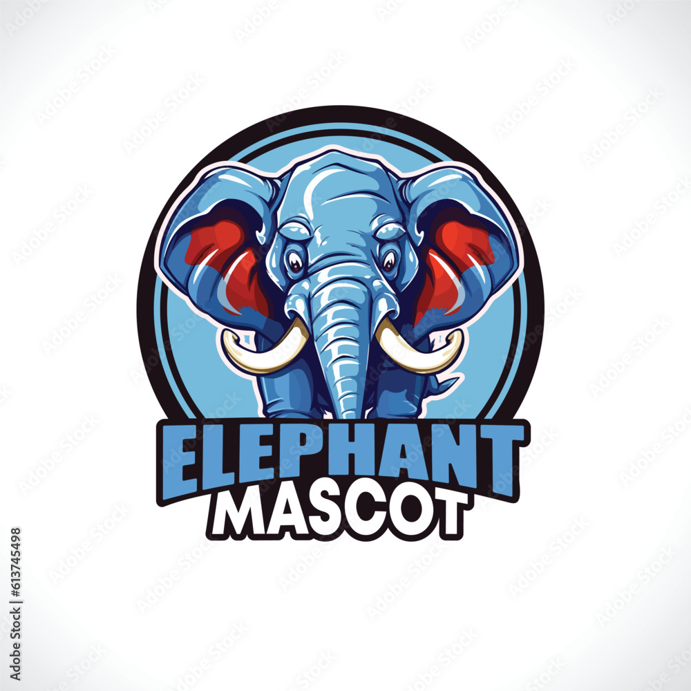 Elephant Mascot Logo Design Elephant Vector Stock Vector | Adobe Stock