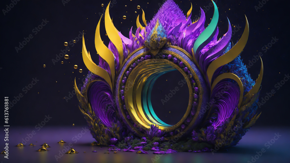 Beautiful design of the purple ring showcases a harmonious blend of ...