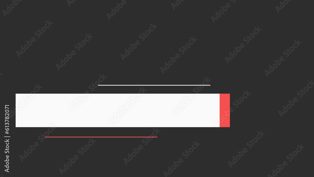 Modern lower third with empty copy space for writing custom messages ...