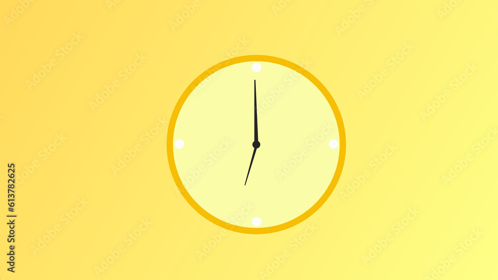 2D abstract simple clock animation watch icon moving fast concept of ...