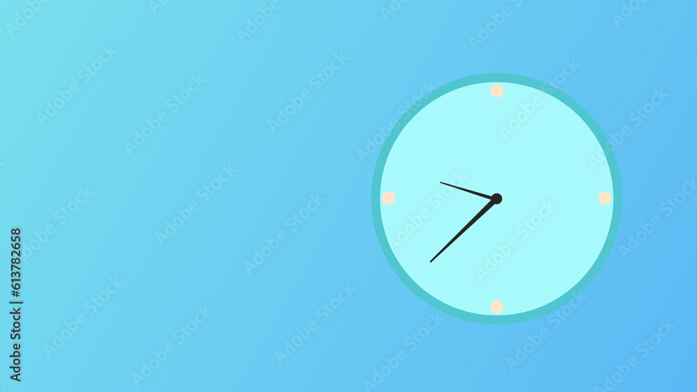 2D abstract simple clock animation watch icon moving fast concept of ...