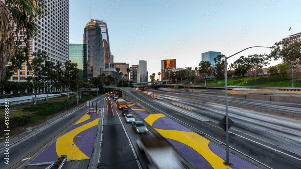 Dynamic 4K Time-Lapse: Captivating Evening Hour and Traffic Scenes in ...