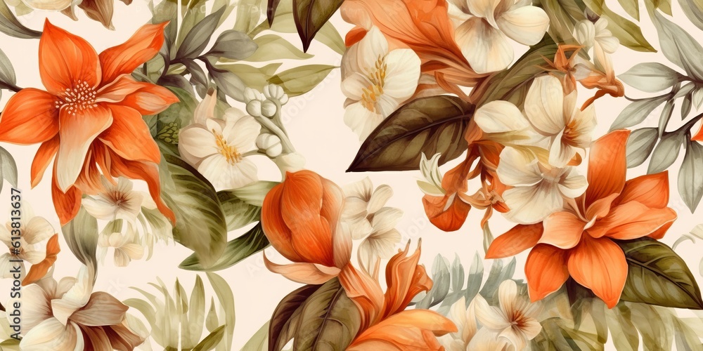 Cigar floral, seamless pattern texture background. Ideal for printing ...