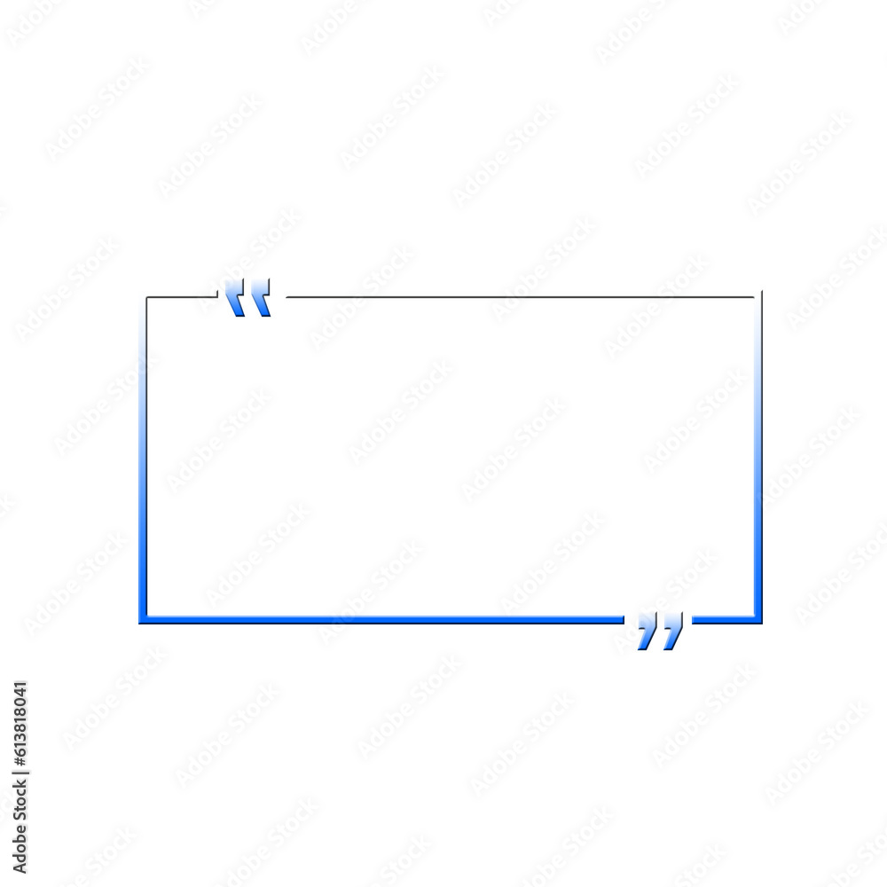 Quote box frame big set for the great design of speech quotation marks ...