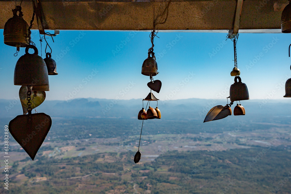 Temple of the Floating Pagodas in Lampang, Thailand. Wat Chaloem Phra ...