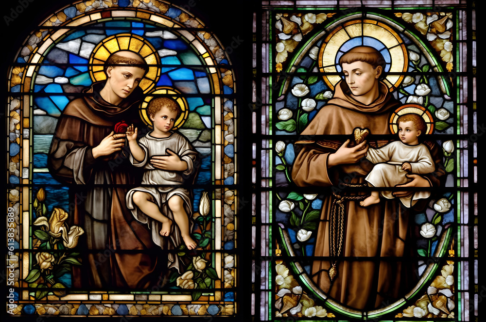 Saint Anthony of Padua religion faith holy illustration. St. Anthony ...