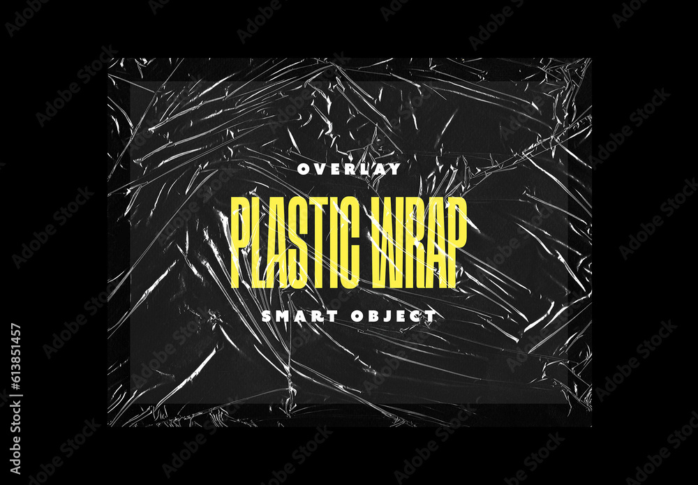 Plastic Wrap Overlay Texture Stock Template | Adobe Stock