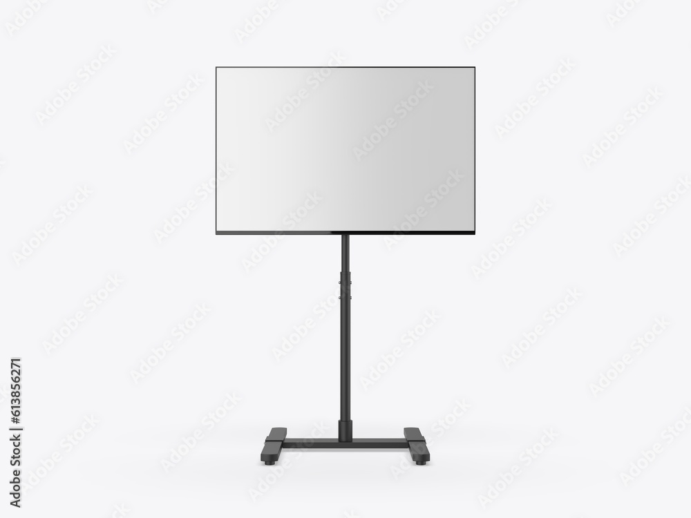 Trade show Commercial Exhibition Stand Information Tv Monitor. 3d ...