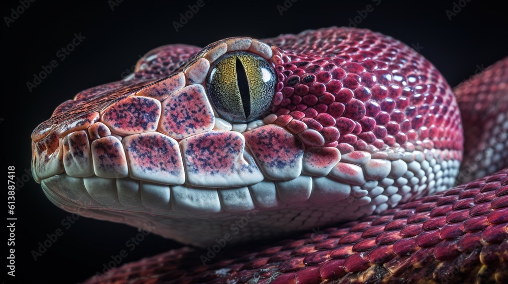 Red Snake Eye Close Up