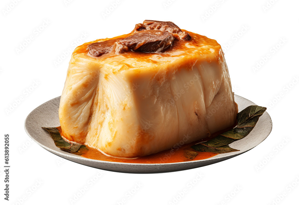 West african fufu on transparent background. Generative AI. Stock ...