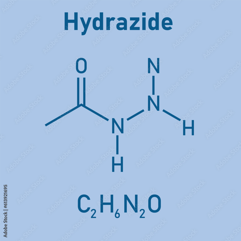 Chemical structure of Hydrazide (C2H6N2O). Chemical resources for ...